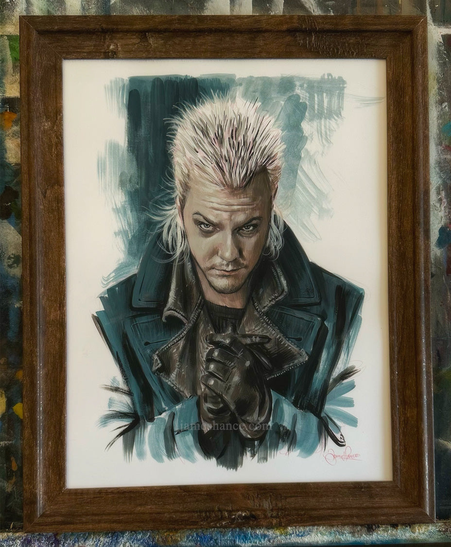 David Inktober 2024 Day 2 Original Framed Painting Art By James Hance david-inktober-2024-day-2-original-framed-painting-art-by-james-hance