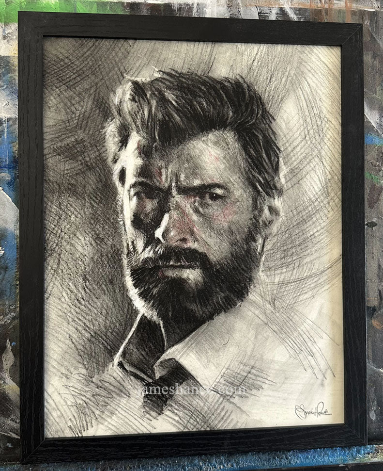 Logan (Original Framed Drawing) – Art by James Hance