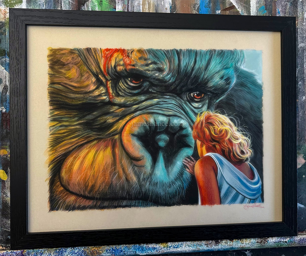 Beauty & The Beast (Inktober 2024 Day 30 - Original Framed Painting ...