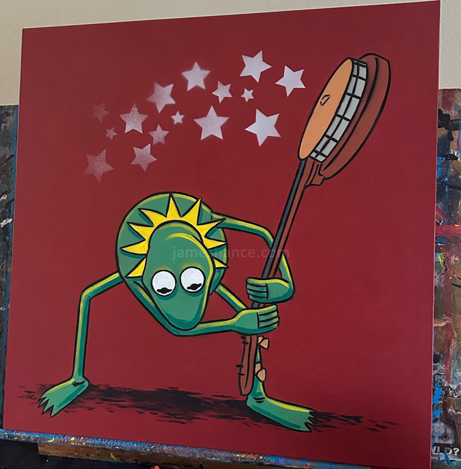 Kermit Calling (Original Painting) – Art by James Hance