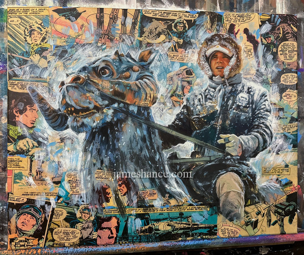 Han on Hoth (Original Painting) – Art by James Hance