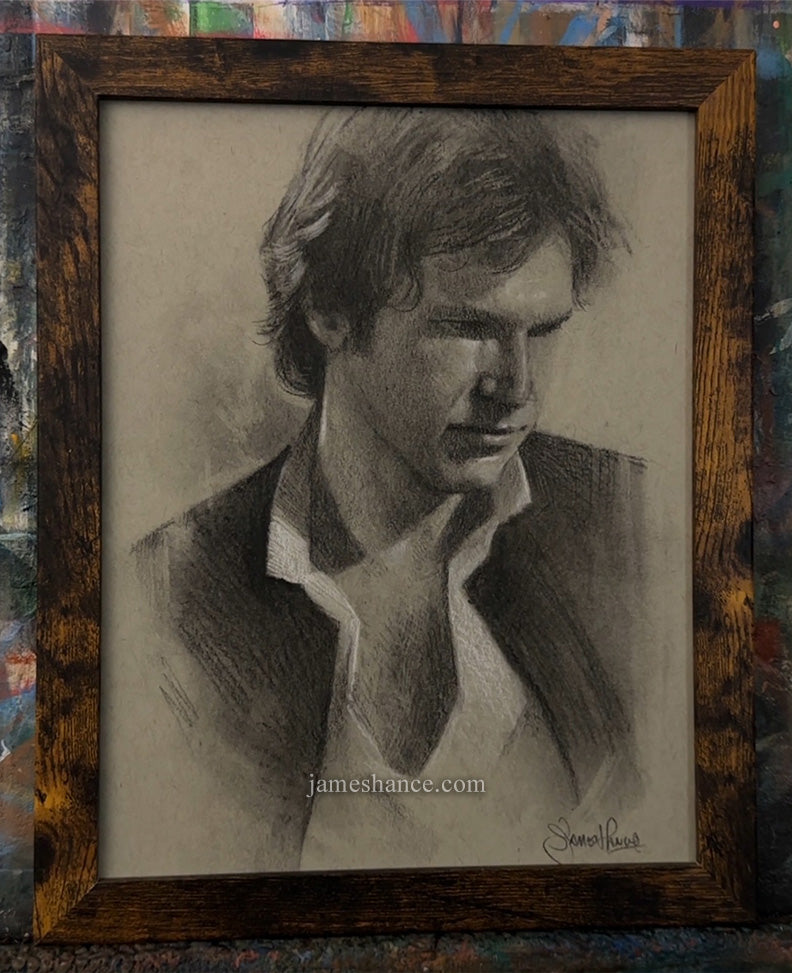 Han (Original Framed Drawing) – Art by James Hance