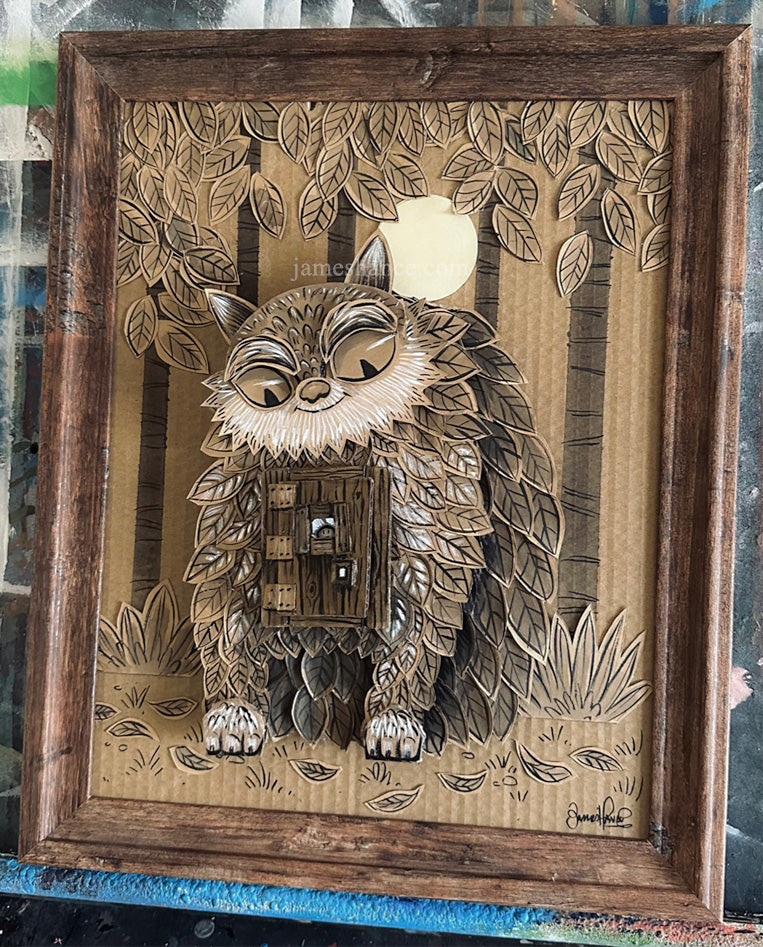 Who Watches Over You? (Original Framed Painting / Papercraft) – Art by ...