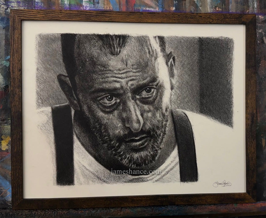 Leon (Original Framed Drawing) – Art by James Hance