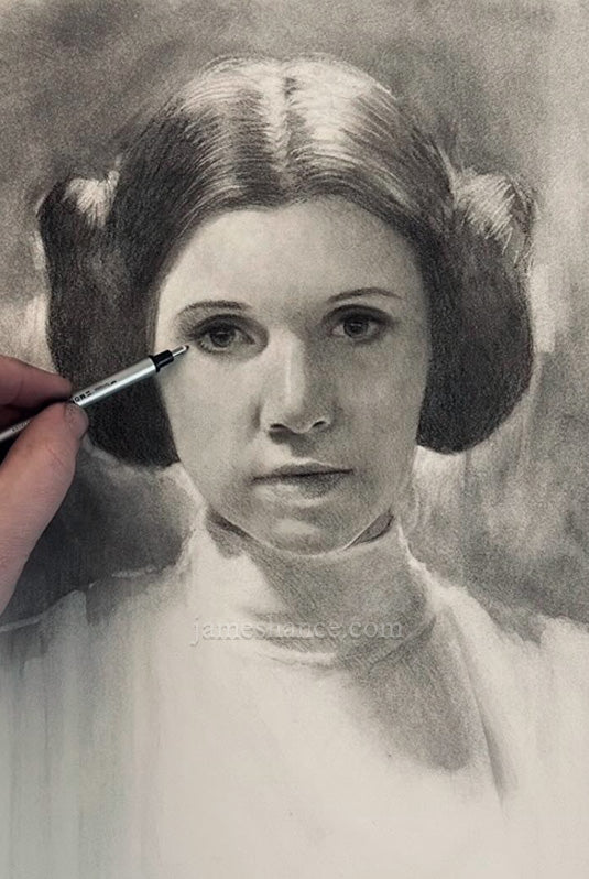 Princess (Original Drawing) – Art by James Hance