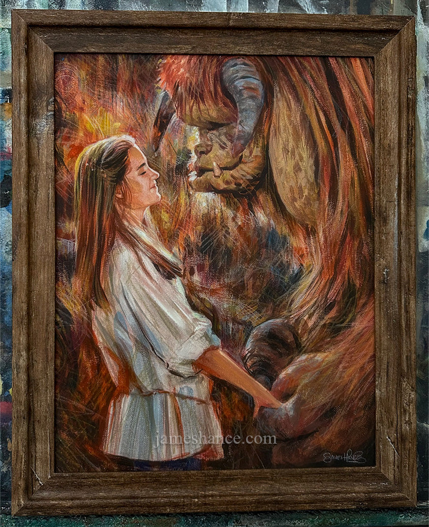 Sarah, Friend? (Original Framed Painting) – Art by James Hance